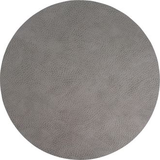 Lind DNA LindDNA Tischset Circle aus Recyceltem Leder in der Farbe Anthrazit-Grey, Ma&szlig;e: 40cm x 40cm x 0,2cm, 98867