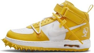 Nike Homme AIR Force 1 Mid SP LTHR Sneaker, Ma&iuml;s Blanc Blanc Universitaire, 45 EU