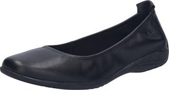 Josef Seibel Femme Ballerines Classiques Fenja 01, Dame Ballerines,Largeur G (Normale),Chaussures de Loisir,Slip-on,Noir (Black-Black),44 EU / 9.5 UK