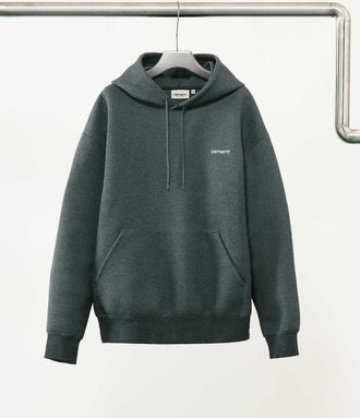 Carhartt Work in Progress Alda - Oversize-Kapuzenpullover in Dunkelgrau-Schwarz