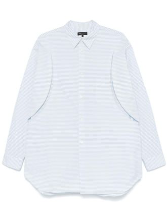 Comme Des Garçons chemise à rayures - Blanc