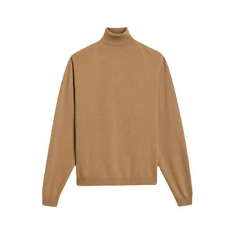Woolrich Col roul&eacute; en laine dagneau Gg12 - Homme - Pulls - Brun - Taille: L
