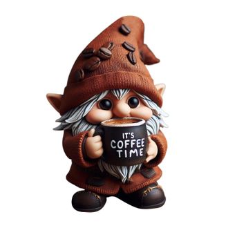 Generico Gnomes Coffee Bar - -Sammelfiguren Zwerge aus Harz f&uuml;r Esszimmer | Zwergdekorationen mit Kaffee-Themen und K&uuml;chendekoration skandinavische Bauernhoffi
