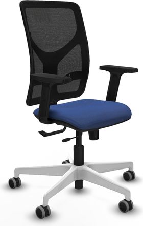 Piqueras y Crespo Gepolsterter B&uuml;rostuhl mit 2D-Armlehnen, h&ouml;henverstellbare Lendenwirbelst&uuml;tze, ausgestattet mit Syncro/Traslack und Schneideschaum, mit Rollen von 65 