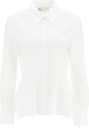 Tory Burch Femme, Blouses et Chemises, Blanc, Taille: 36 FR Chemise Boutonn&eacute;e &agrave; Manches Longues