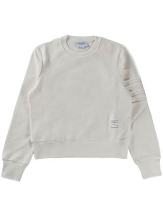 Thom Browne 4-Bar stripe sweatshirt - Blanc