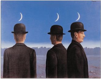 Artopweb Panneau décoratif, MAGRITTE - Le Chef-doeuvre ou Les Mystères de lHorizon - 60x46