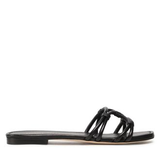Stuart Weitzman Pantoletten Stuart Weitzman Wovenknotslidesandal SA616 Schwarz
