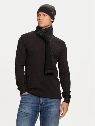 Calvin Klein Set Schal und Mütze Gs Ck Monogram Beanie + Scarf K50K512390 Schwarz
