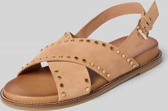 Inuovo Sandalen aus echtem Leder mit Nietenbesatz