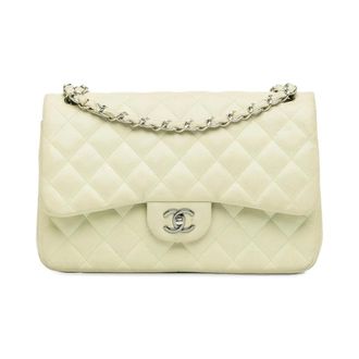 Chanel Sac bandouli&egrave;re matelass&eacute; doccasion - Femme - Pre-owned - Blanc - Taille: ONE Size