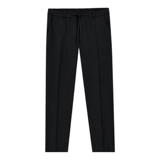 HUGO BOSS Tapered Hose aus Leinenmischung - - Trousers - Herren - Schwarzk - L