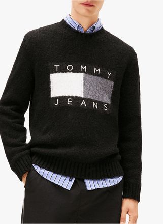 Tommy Hilfiger Pull col rond en maille avec logo
