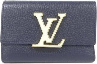 Louis Vuitton Portefeuille Tri-fold Vintage Pre-owned - Femme - Pre-owned - Bleu - Taille: ONE Size