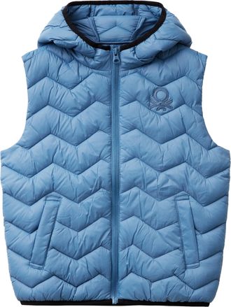 Benetton Jungen Gilet 2twdcj00r Jacke, blau, 120 cm