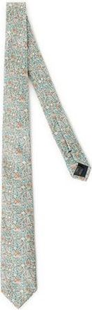 Au Printemps Paris Cravate imprimé fleurs