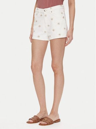 Lee Jeansshorts Rider 112363514 Weiß Slim Fit