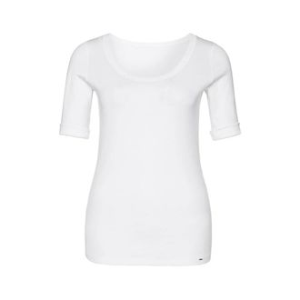 Marc Cain T-shirt Col Rond Blanc Classique - Femme - Tops - Blanc - Taille: 44 FR
