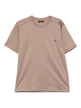 Stefano Ricci t-shirt en coton à col rond - Marron