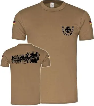 Copytec 46572 Mammut T-shirt de transport pour charges lourdes 10 t Motif véhicule militaire de larmée allemande, kaki, L