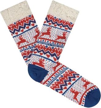 Cabaia Flauschige Socken Hausschuhe - Multicolor Muster - - Underwear - Herren - Mehrfarbig - ONE SIZE