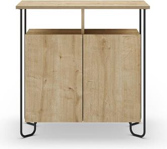 Calicosy Kleines Buffet mit 2 T&uuml;ren und Metallf&uuml;&szlig;en Dilly - L80 cm