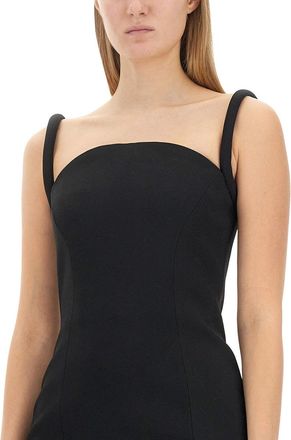 Versace Rolled Midi Dress - Black