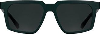 Calvin Klein Jeans CKJ25621S Sunglasses, Matte Petrol, Taille Unique Mens