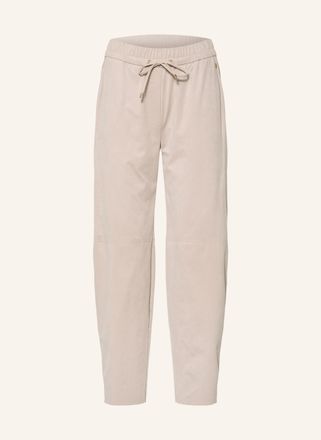 Marc Cain 7/8-Hose Ranchi In Lederoptik beige