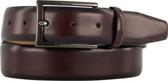 Lindenmann Herren Gürtel rot Glattleder