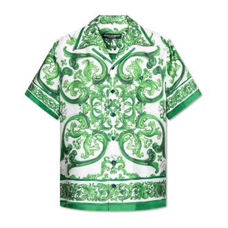 Dolce & Gabbana Homme, Chemises, Vert, Taille: XL Chemise &agrave; manches courtes