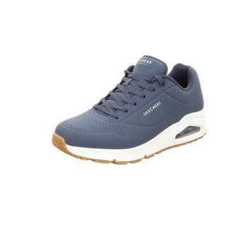 Skechers Herren Uno Stand On Air Sneaker, Navy Durabuck Trim, 42.5 EU