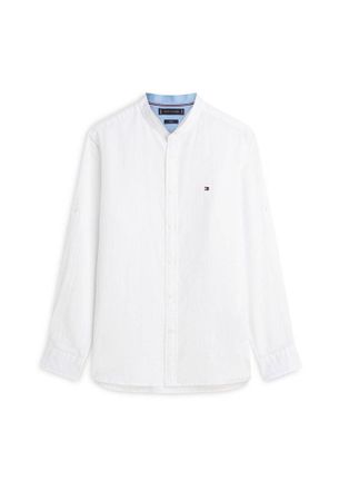 Tommy Hilfiger Herren Hemd aus Leinen-Baumwoll-Mix