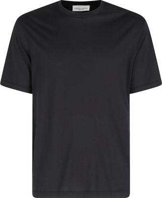 Roberto Collina Homme, Tops, Noir, Taille: L Girocollo MC