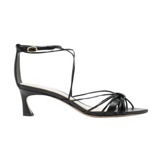 Alexandre Birman Femme, Chaussures, Noir, Taille: 37 1/2 EU Nappa Kiss Sandales en Cuir