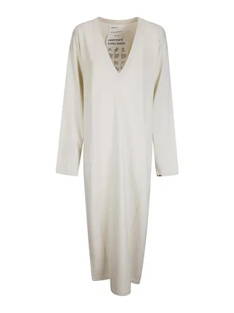 Extreme Cashmere Maxi Robe - Blanc