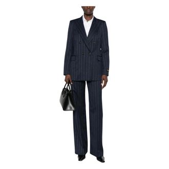 Ermanno Scervino Femme, Pantalons, Bleu, Taille: 34 FR Pantalon droit