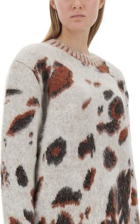 Stella McCartney Spotted Wool Alpaca Blend Sweater - Multicolor