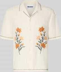 Review Relaxed Fit Freizeithemd mit Motiv-Stitching