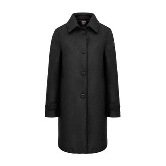 Colmar Eleganter Schwarzer Wollmantel - - Coats - Damen - Schwarzk - L