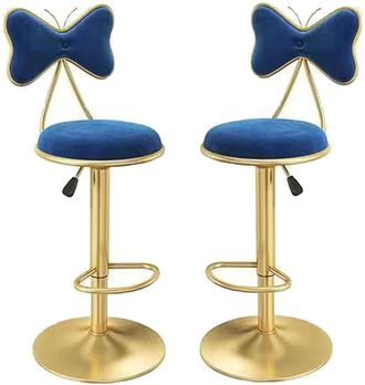 Generic Samt-Barhocker, Thekenh&ouml;he, 360&deg; drehbare Barhocker mit R&uuml;cken- und Fu&szlig;st&uuml;tze, K&uuml;chen-, Pub-, Caf&eacute;-, ESS- und K&uuml;cheninsel-Barhocker, 136 kg