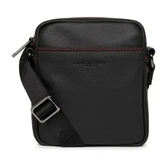 Lancaster Homme, Sacs, Noir, Taille: ONE Size Sac Bandouli&egrave;re Vintage Souple