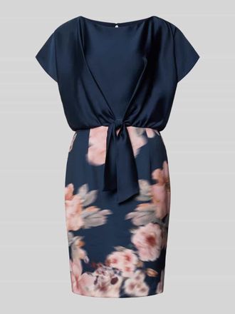 Swing Knielanges Cocktailkleid mit Knotendetail