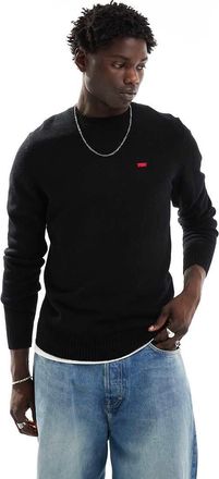 Levi's Original - Strickpullover in Schwarz mit Fledermaus-Logo