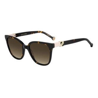 Carolina Herrera Lunettes de soleil carr&eacute;es - Femme - Accessoires - Brun - Taille: 53 MM