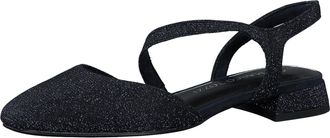 Marco Tozzi Damen Slingpumps Elegant Vegan, Blau (Navy Metallic), 36 EU