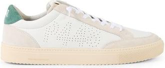 P448 Baskets Soho bicolores en cuir