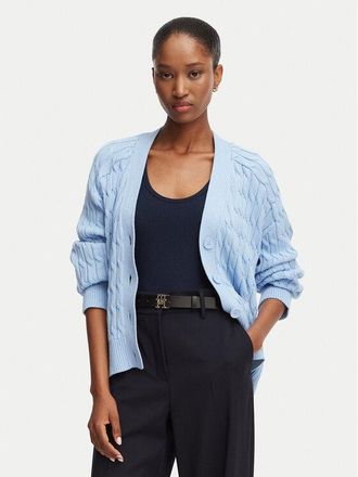 Tommy Hilfiger Strickjacke WW0WW50078 Hellblau Relaxed Fit