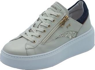 Nero Giardini E615290D Velevet Col. Os Sneakers pour femme en cuir avec compensation, os, 39 EU