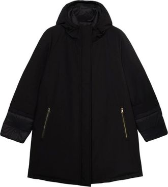 Oltre Femme, Manteaux, Noir, Taille: 38 FR Parka Combin&eacute;e